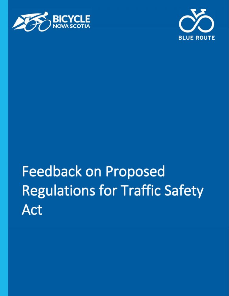 Traffic Safety Act (Formerly Motor Vehicle Act) - Cycling NS